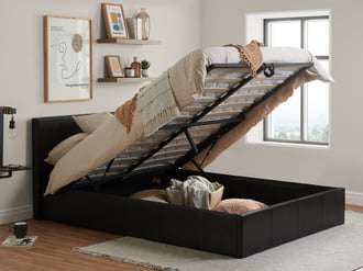 Berlin crushed velvet ottoman bed store